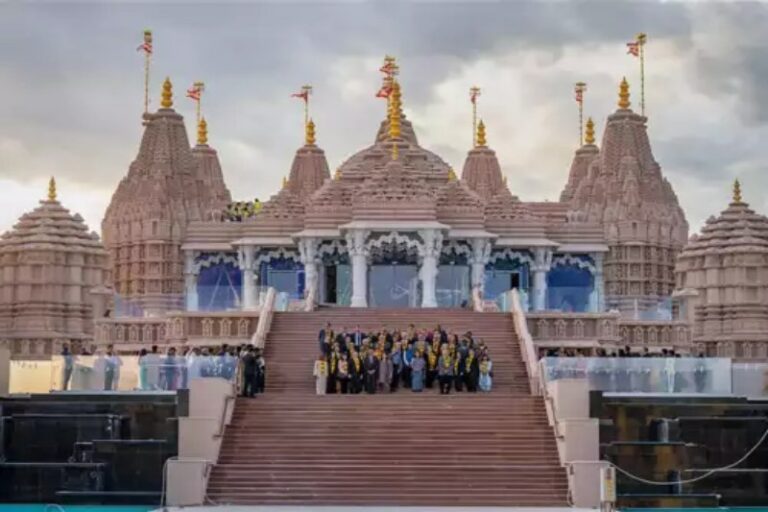 PM Modi Inaugurates First Hindu Temple in UAE, BAPS Mandir - US Times Now